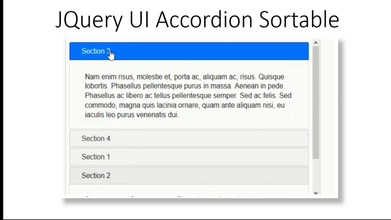 JQuery UI Accordion Tutorial How To Make A Basic JQuery UI Accordion JQuery UI Accordion Tutorial How To Make A Basic JQuery UI Accordion